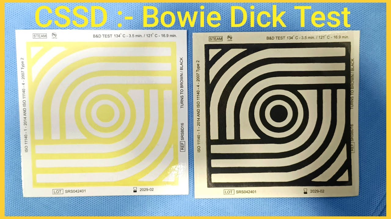 Bowie Dickie Test Autoclave | Sterilization CSSD Hospital - YouTube