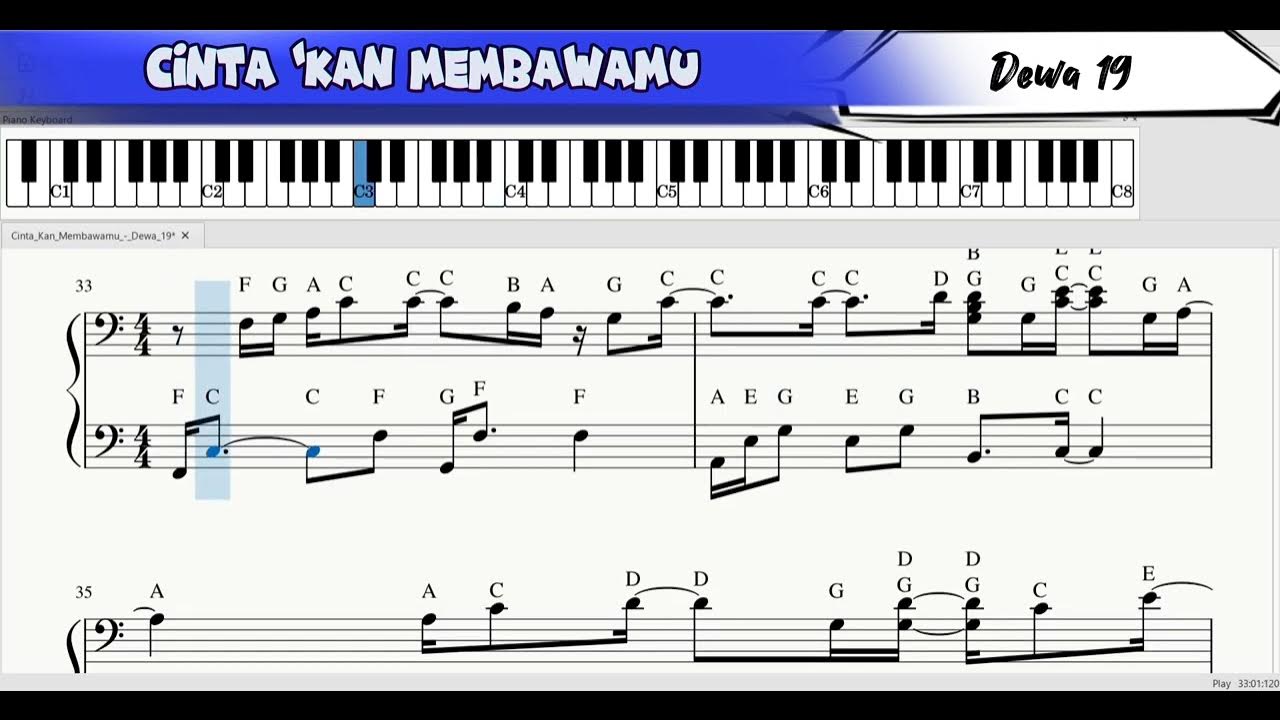 🌏Cinta kan Membawamu - Dewa 19 | TUTORIAL Piano @BMCTHEBEST - YouTube