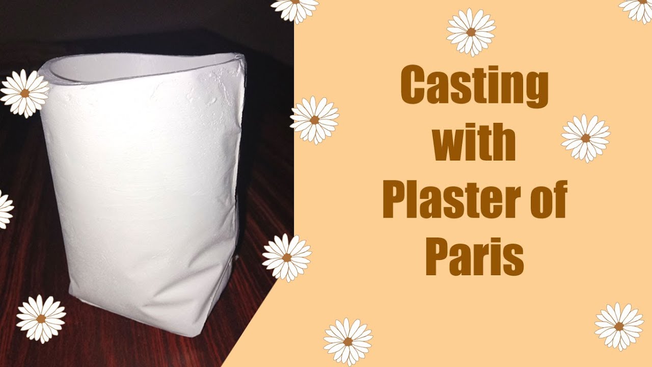 Plaster of paris pencil holder || craft ideas to try at home #diy - YouTube