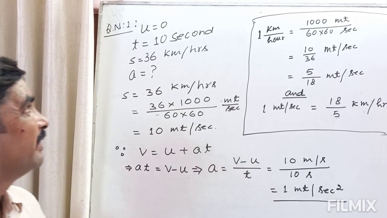 Class-9/Equation of Motion/Numerical-1 - YouTube