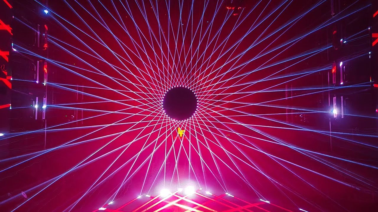 Laser show from Lightful laser showroom 2025 - YouTube