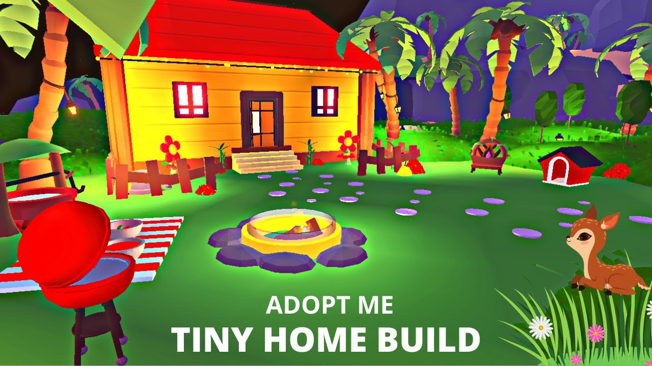 ADOPT ME WOODLAND EGG! Building a cute tiny home on the sandbox island ...