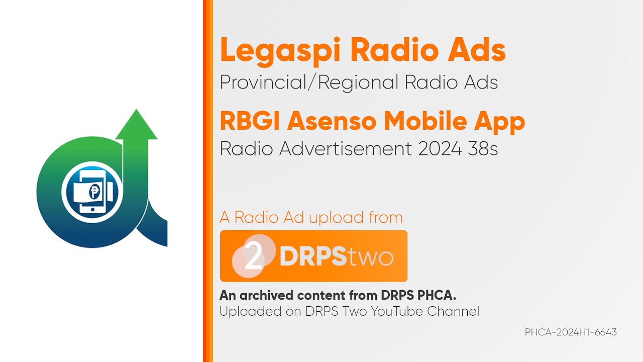 RBGI Asenso App Radio Ad 2024 38s (Legaspi) - YouTube