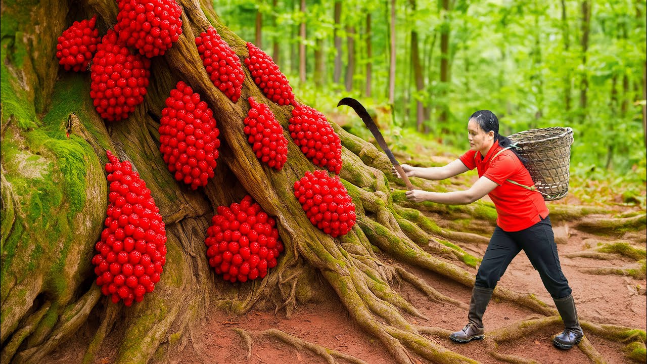 Harvesting Many Xoan Dao Fruit Goes To Market Sell - Cook, Farm Life ...