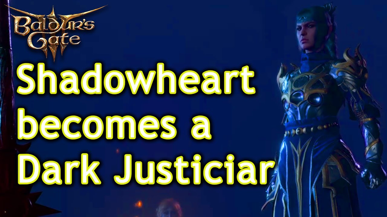 Baldurs Gate 3: Shadowheart becomes a Dark Justiciar - YouTube