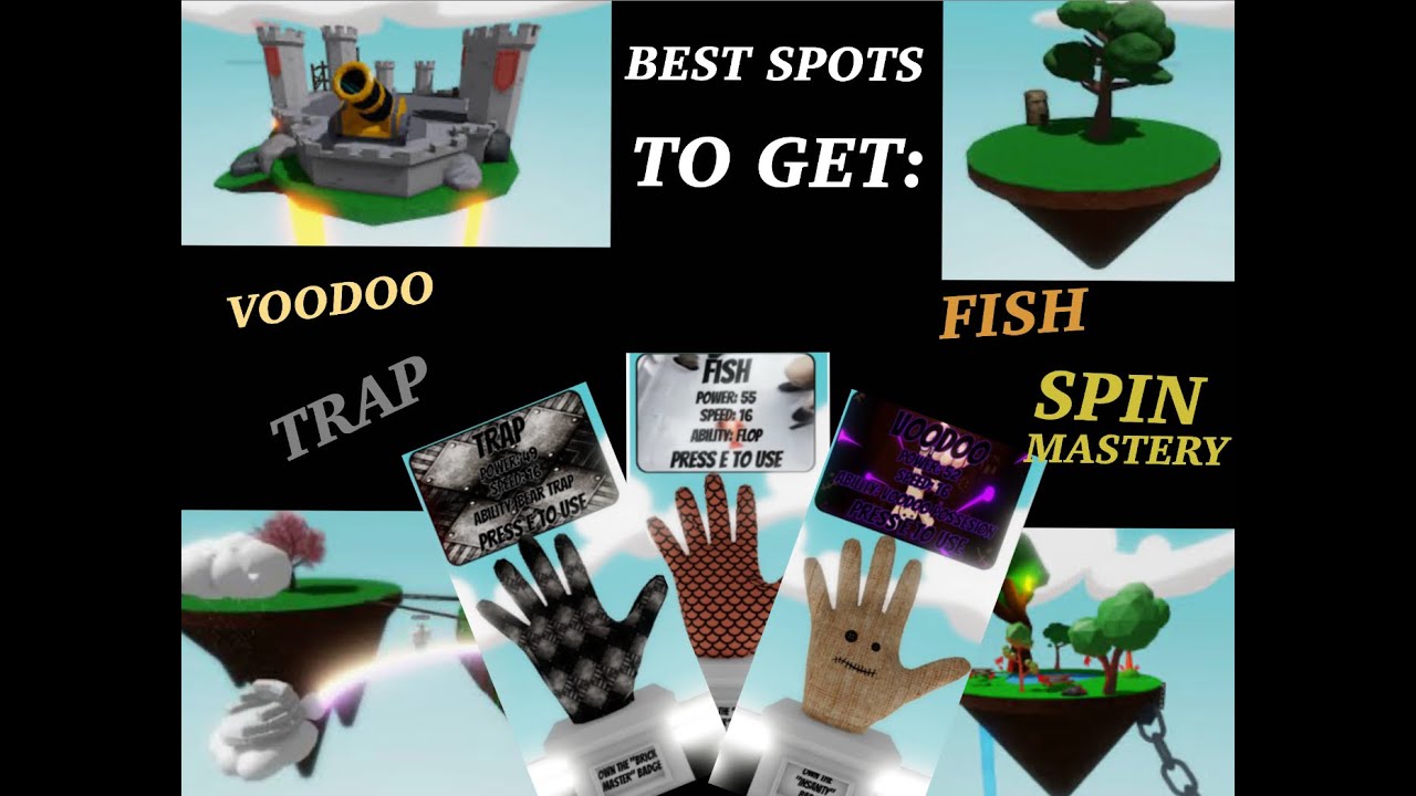 best spots to get fish, voodoo, brick master, and spin mastery - YouTube