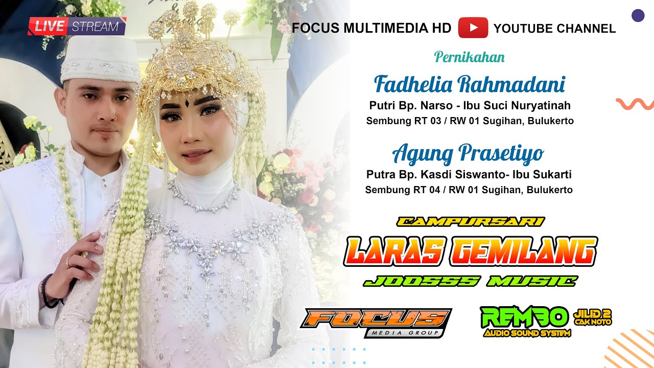 PERNIKAHAN FADHELIA RAHMADANI - AGUNG PRASETIYO - YouTube