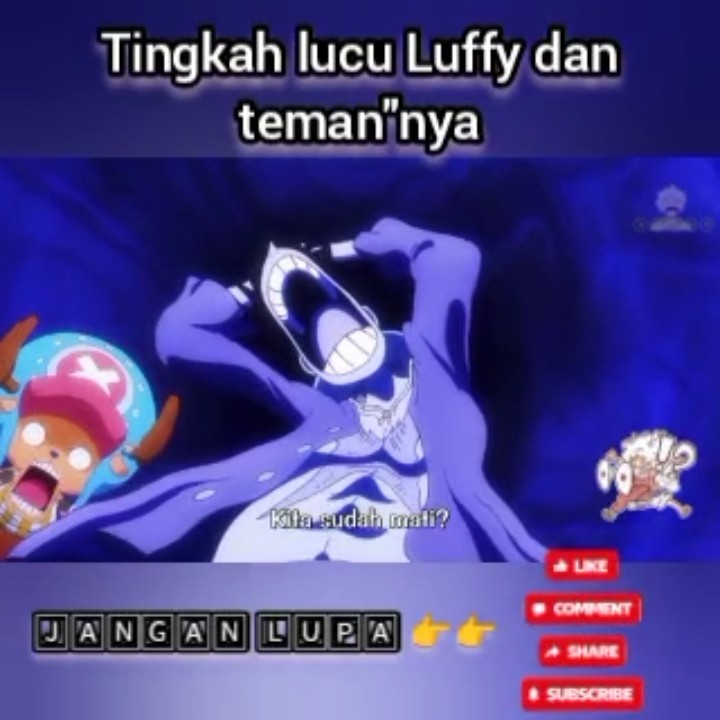 One piece ~ tingkah lucu luffy dan temen temennya #onepiece - YouTube