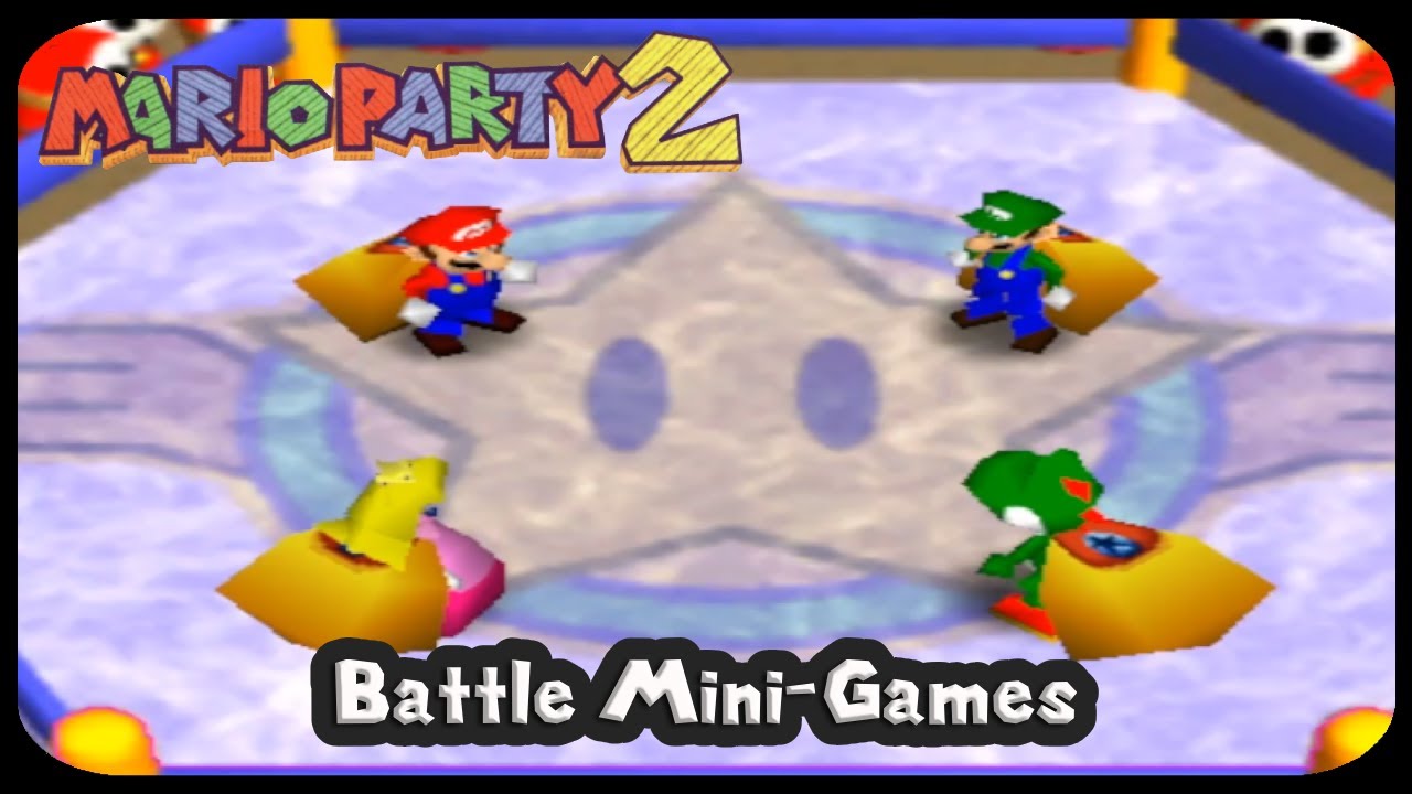 Mario Party 2 - All Battle Mini-Games - YouTube