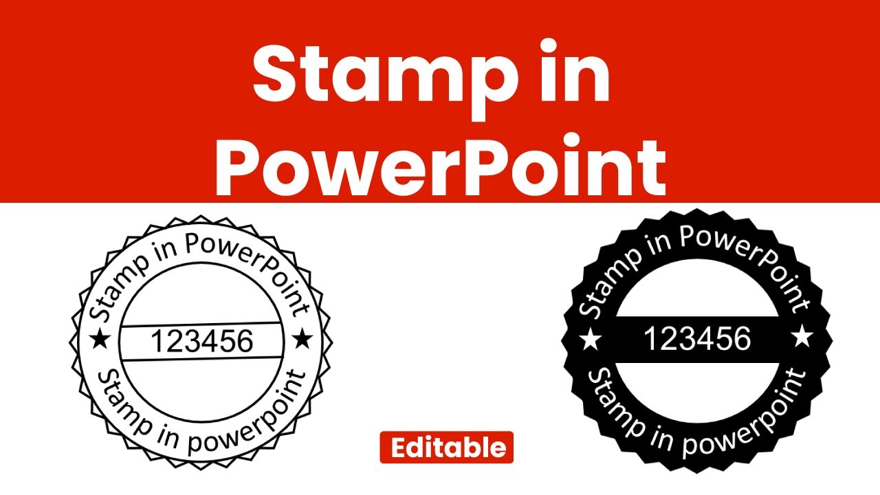 stamp in powerpoint | powerpoint - YouTube