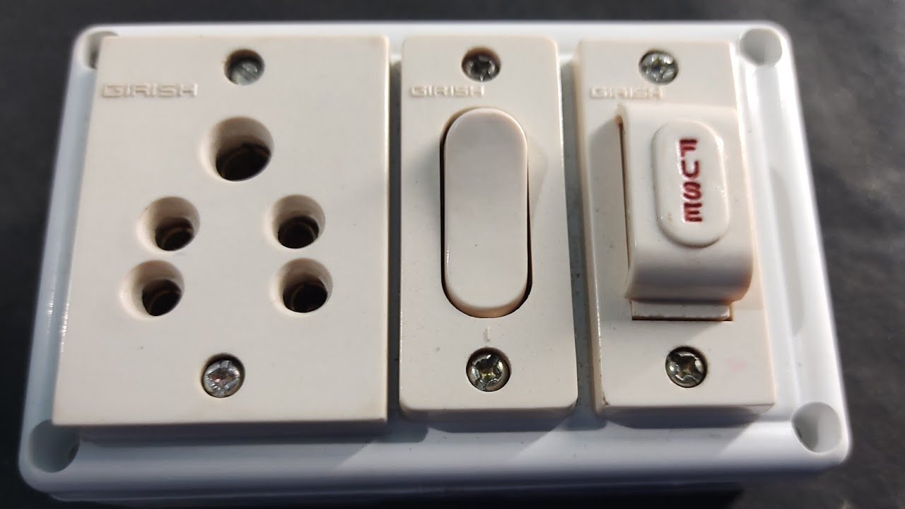 1 switch 1 socket 1 fuse board wiring connection & daigram || sinha ...