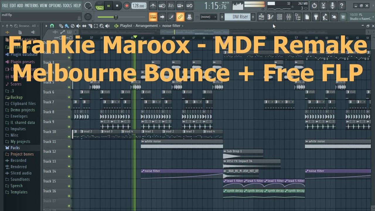 FL Studio Melbourne Bounce | Frankie Maroox - MDF Remake + Free FLP ...