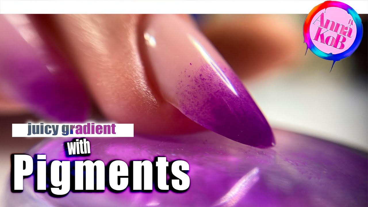 Nail pigment | Stylish manicure with pigments - YouTube