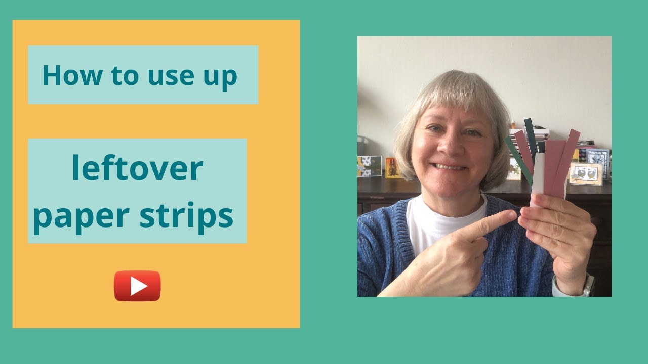 How to use up leftover paper strips - YouTube