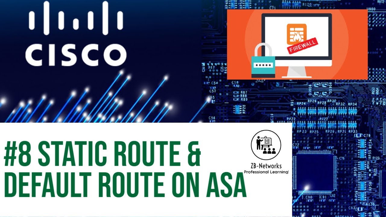 Cisco ASA Basics | #8 Static Route & Default Route on ASA | Cisco ASA ...