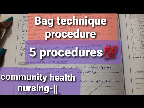 Bag Technique Procedure/5 procedures/CHN-|| - YouTube