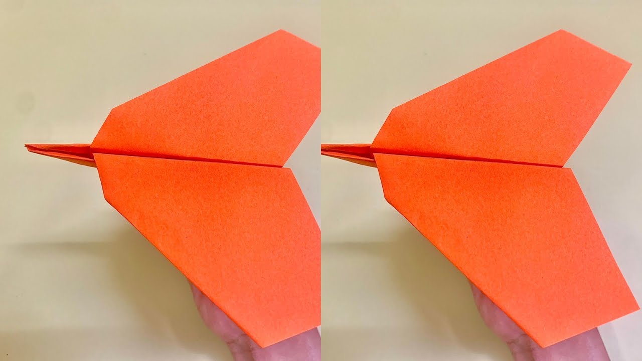 DIY kingfisher paper plane very simple / Fly very far/ Easy Paper ...
