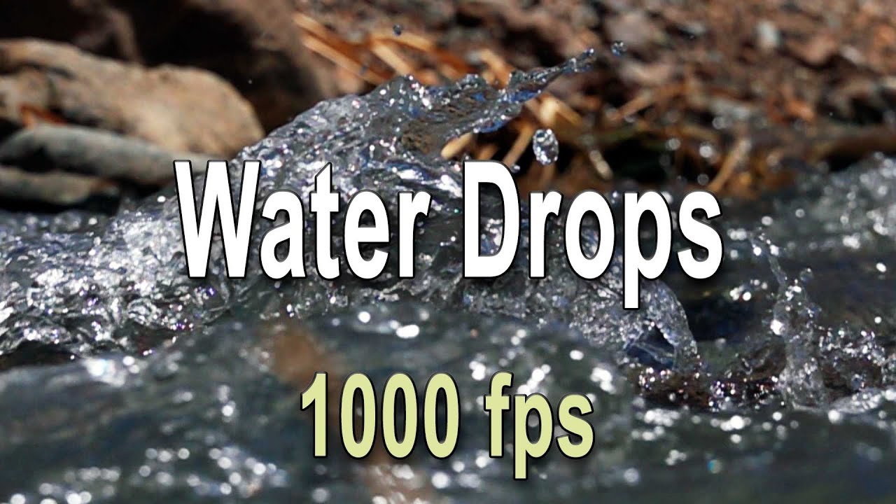 Slow Motion Water Drops - filmed with SONY RX10 Mark IV in 1000 frames per seconds - YouTube