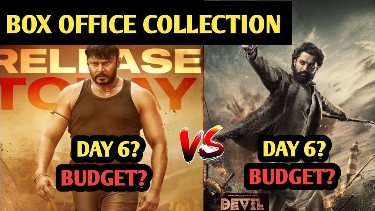 kaatera day 6 vs devil box office collection & budget - YouTube
