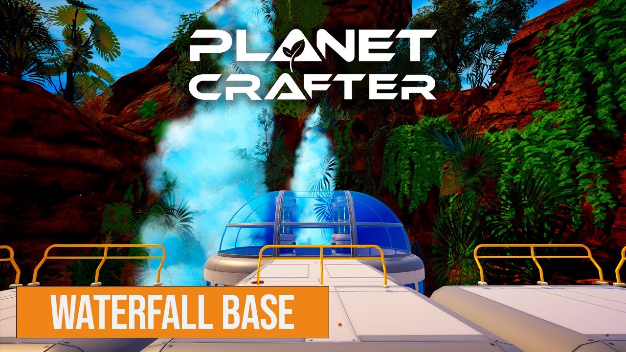 Waterfall Base Design for Planet Crafter! - YouTube