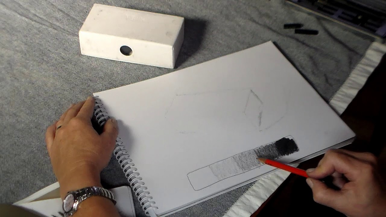 How to draw for real. Shading - a box - YouTube