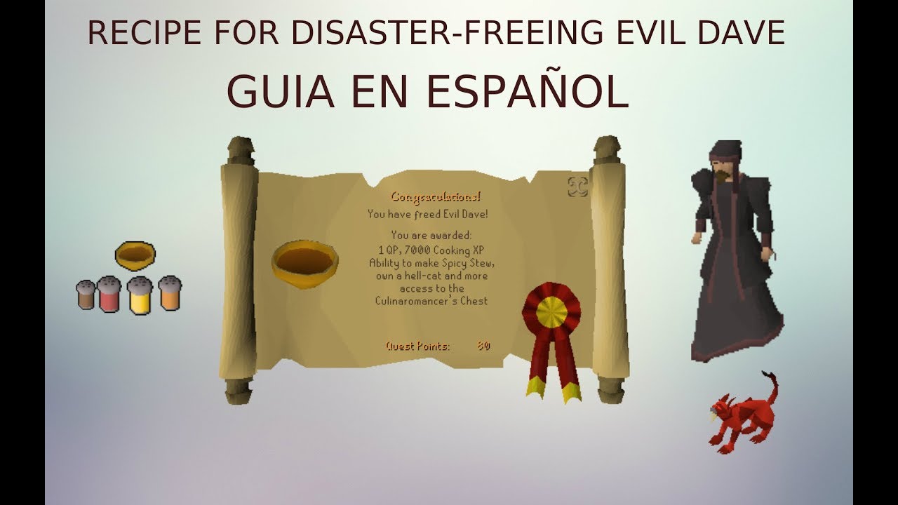 [OSRS] Recipe for disaster - freeing evil Dave(Español) - YouTube