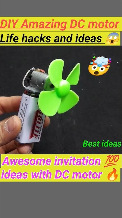 Amazing DC motor life hacks🤩💡Amazing invention ideas with DC motor #dcmotor#shorts# ...