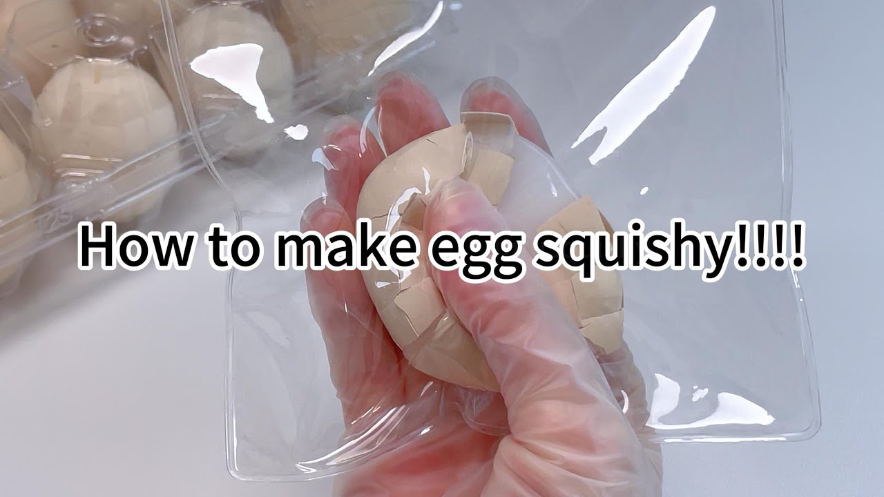 MAKING EGG SQUISHY !!!!!!!!! #fufusquishy #squishy - YouTube