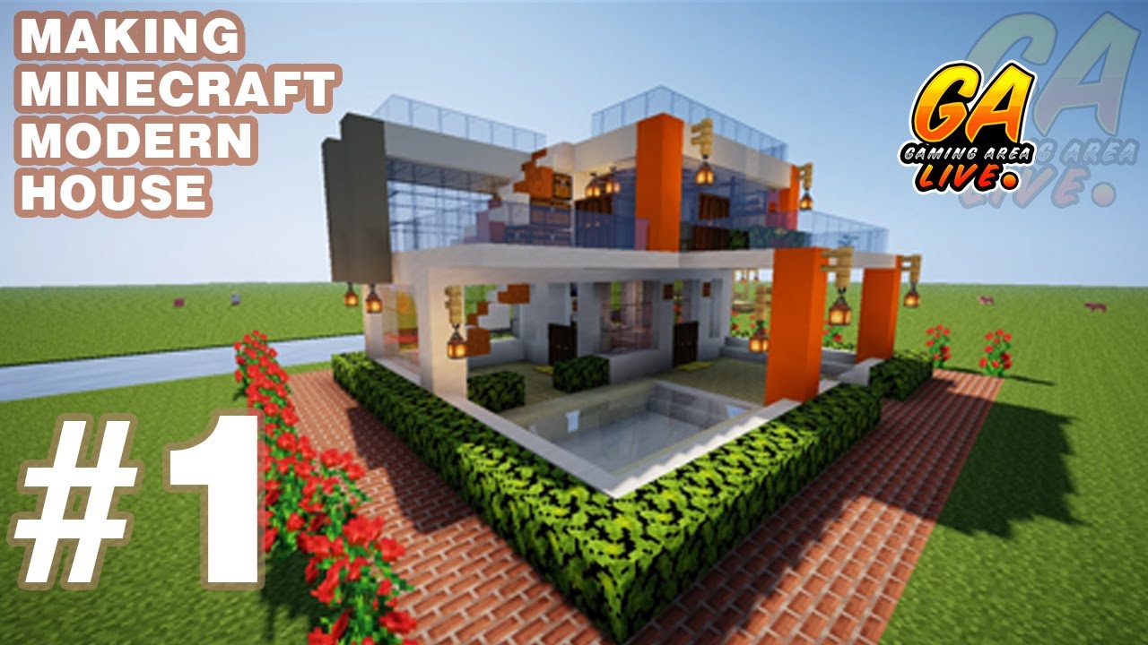 Amazing Minecraft Time laps MODERN HOUSE DESIGN ｜How to Build in ...