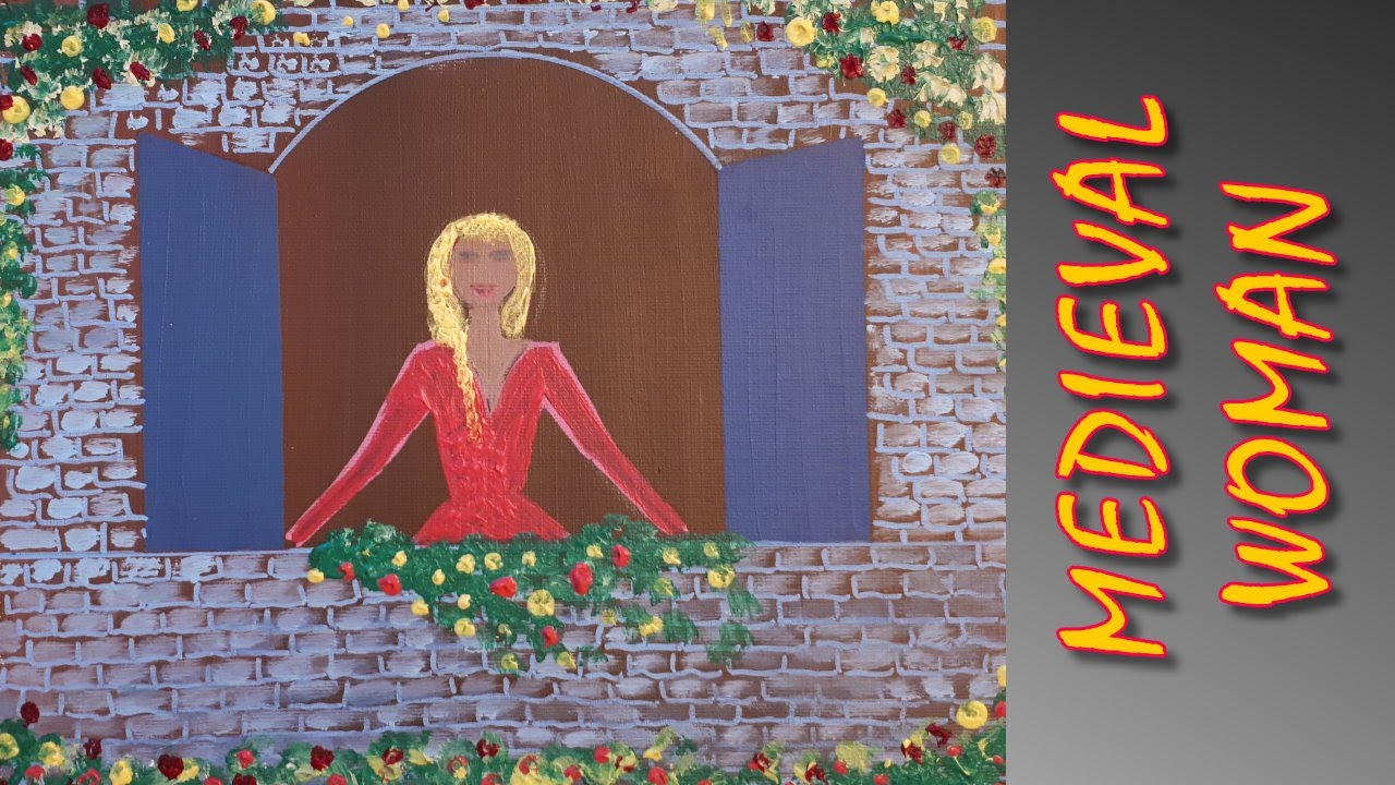 Acrylic Painting Tutorial / How to Paint a Woman at the Window ...