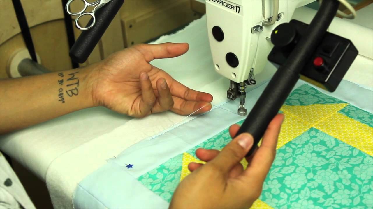 Longarm Quilting- Basting your quilt - YouTube