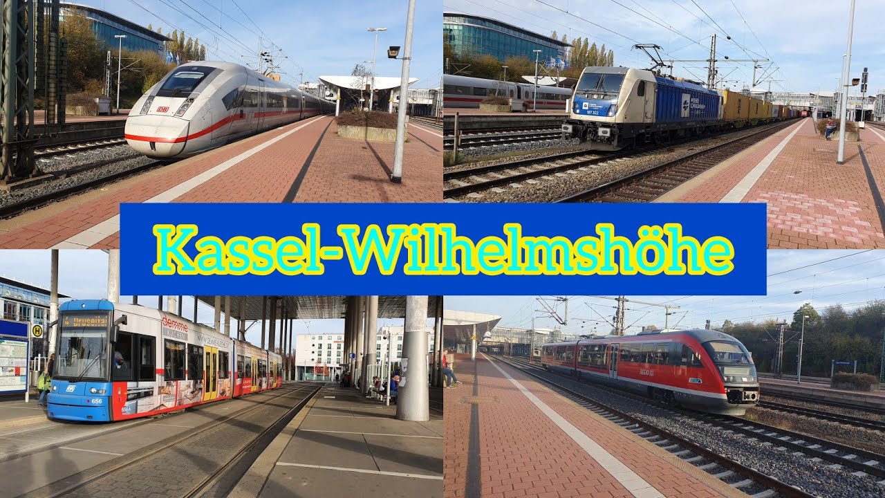 Züge in Kassel-Wilhelmshöhe | Trains in Kassel-Wilhelmshöhe - YouTube