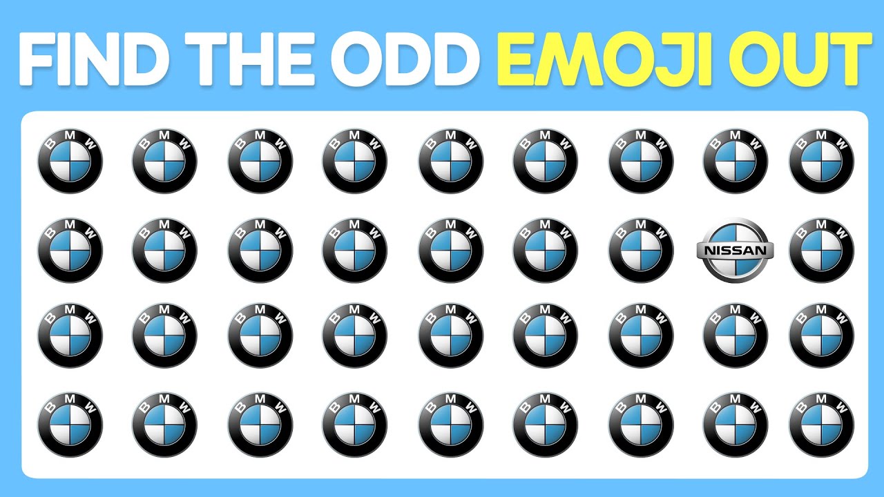 Find the ODD One Out 🚘 - Car Brand Logo Challenge | 25 Levels - YouTube
