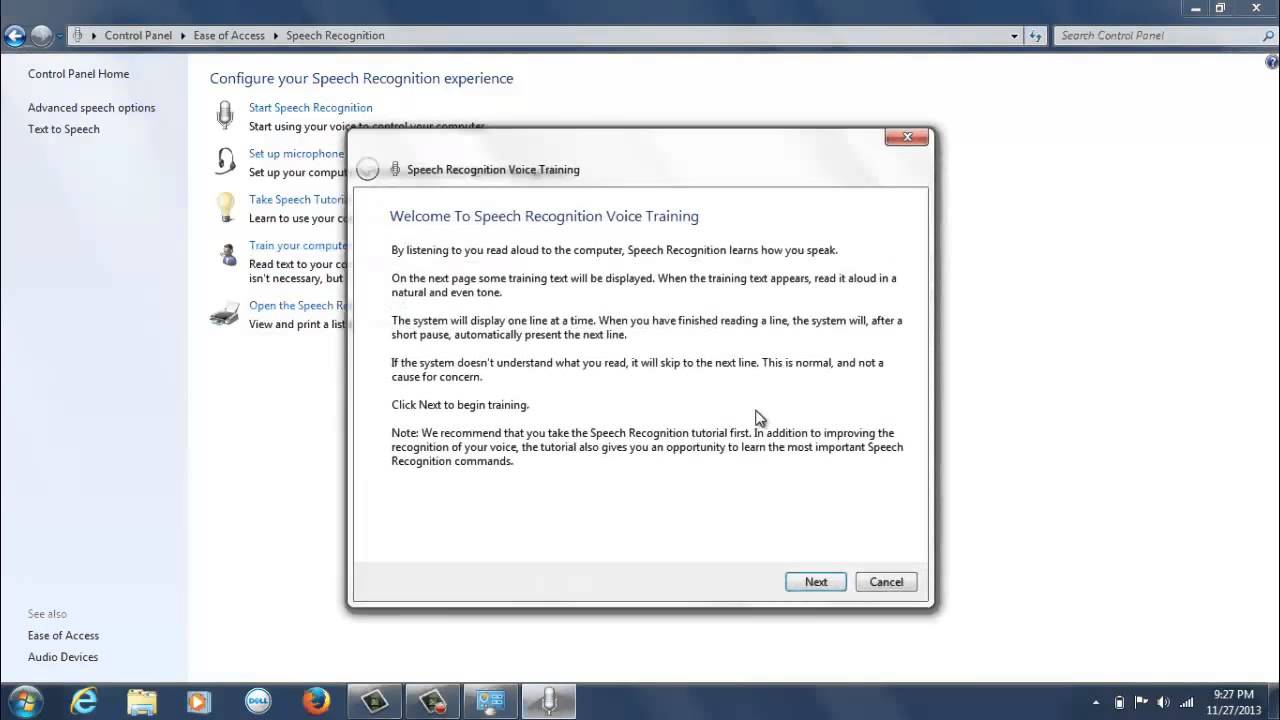 Training Windows Speech Recognition - YouTube