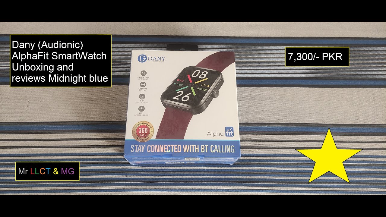 Dany (Audionic) | AlphaFit SmartWatch (Unboxing and reviews) - YouTube