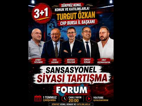 Yalova ve Ülke Siyasetinde Neler Oluyor? / 3 artı 1 - Sansasyonel Siyasi Tartışma Programı