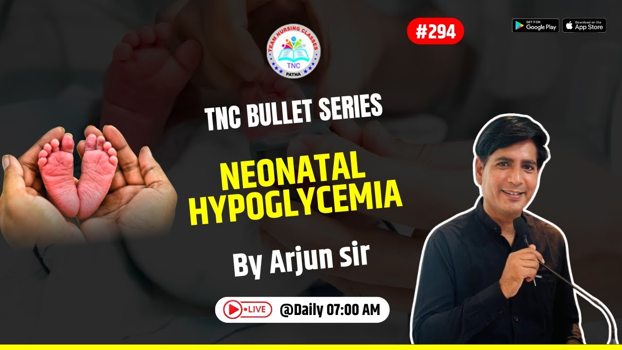Neonatal Hypoglycemia || TNC Bullet Series # 294 || Important Topic ...
