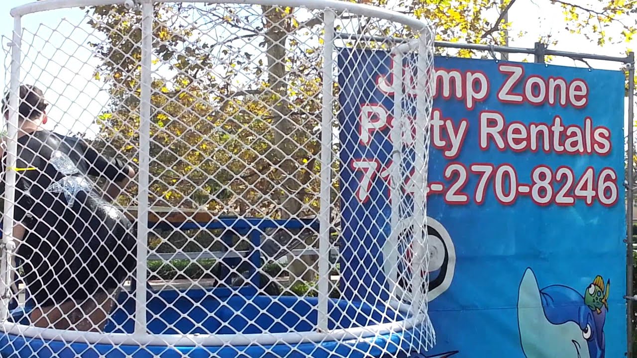 Dunk Tank accident with Miss Jamie - YouTube