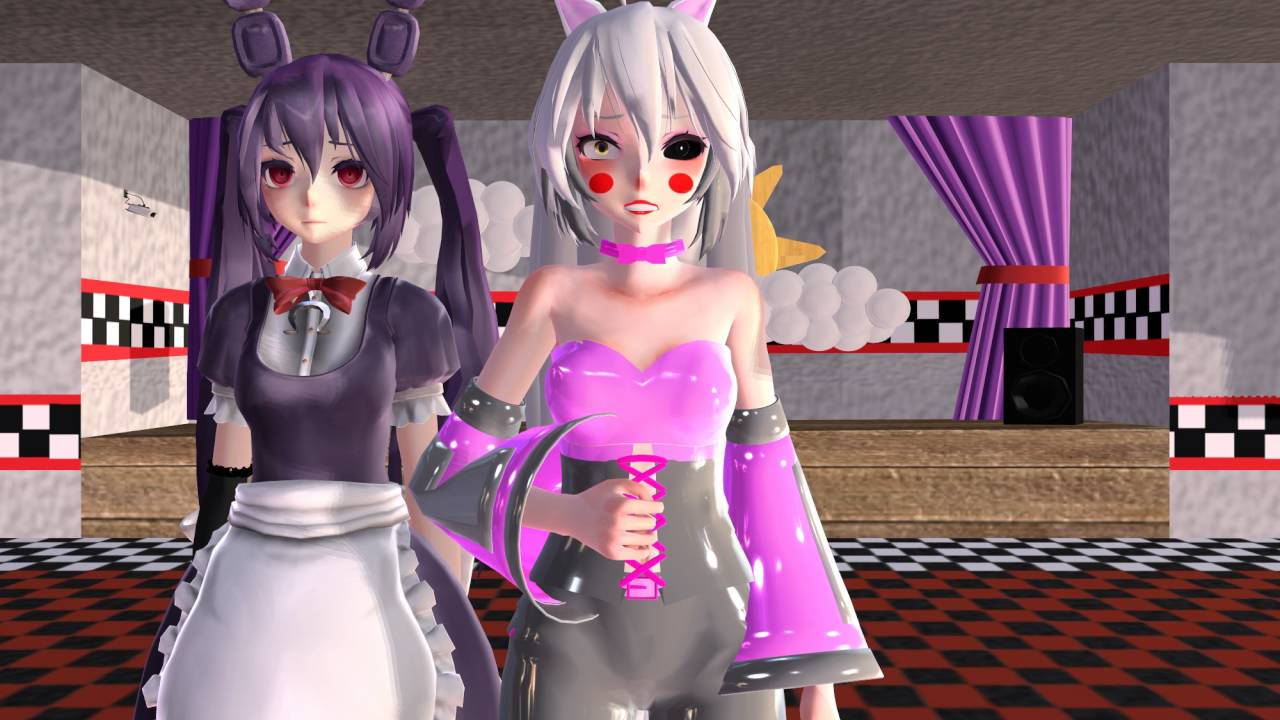 MMD Mangle,Bon Bon,Bonnie Lalalalala (Motion DL) - YouTube