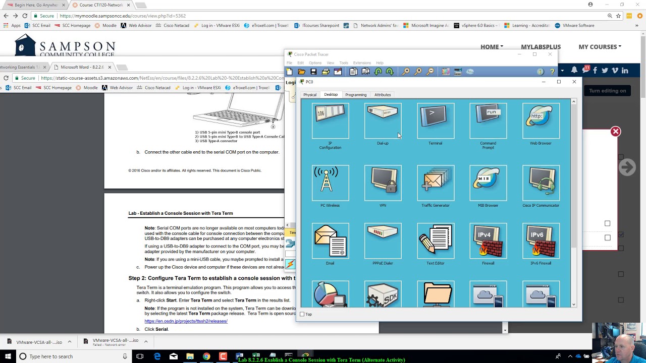 Lab 8.2.2.6 Esablish a Console Session with Tera Term (Alternate ...