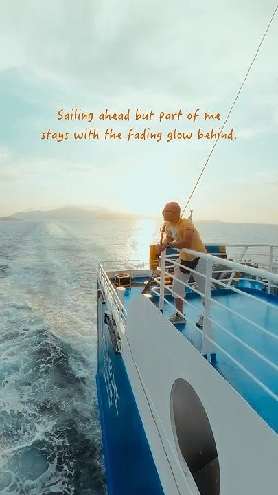 Sailing Toward the Unknown, With the Sunrise Behind Me #greece #contentcreator #travel - YouTube