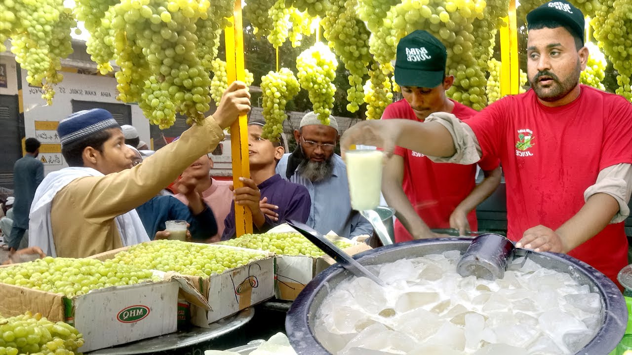 REFRESHING GRAPE JUICE 🍇 l Amazing Drink Angoor Sharbat 🍇 l Non Stop ...