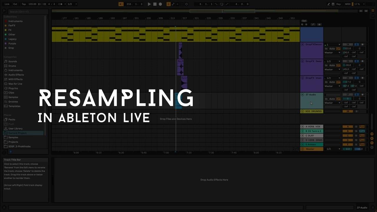 Quick Tips - Resampling Feature in Ableton Live - YouTube