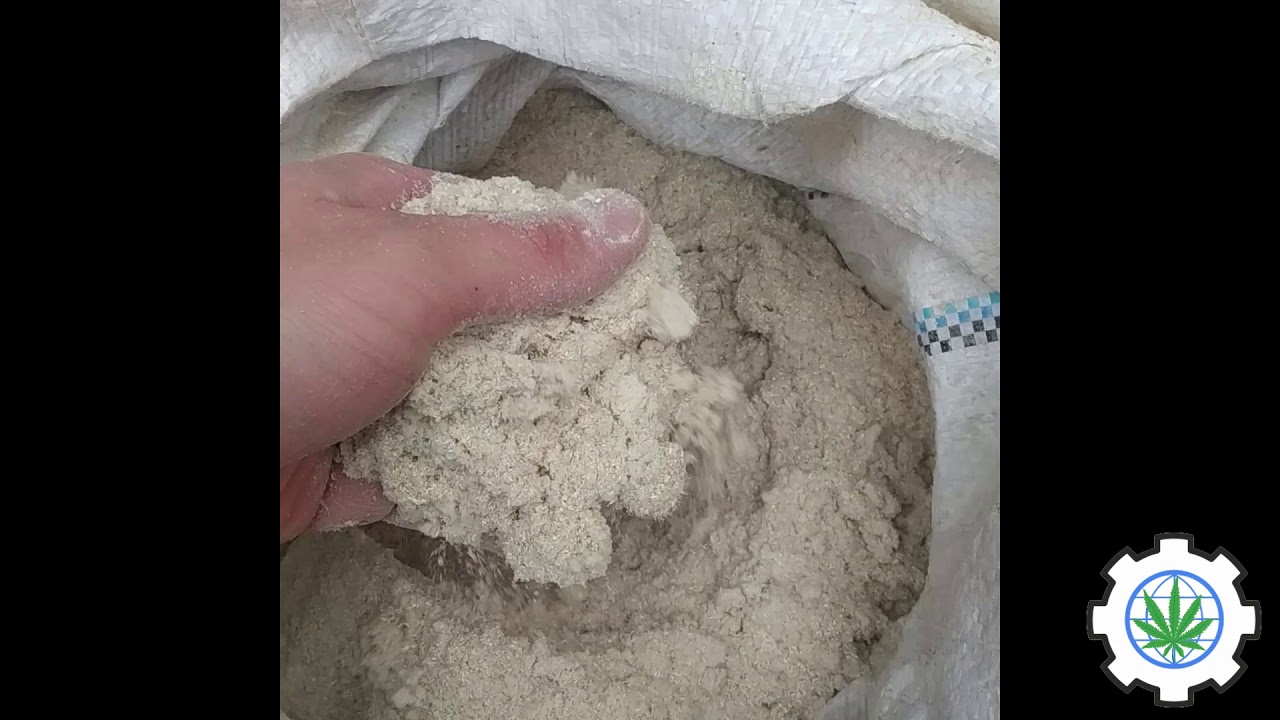 Milling the hurd (technical hemp) - YouTube