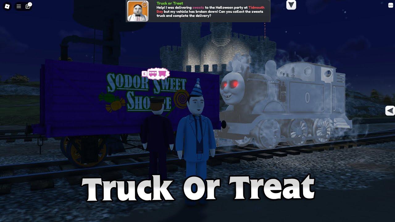 Roblox Nowhere Railways Halloween Truck Or Treat Mission - YouTube