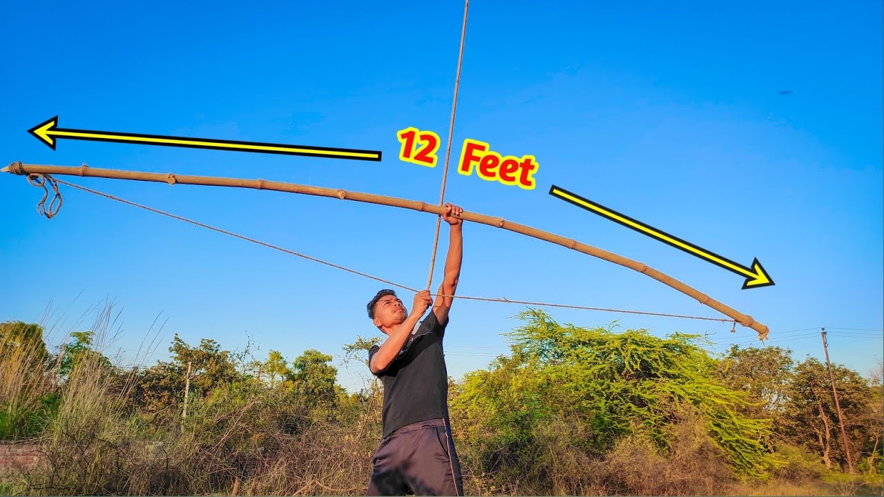 12 फूट लंबा धनुष–बाण || Biggest Bow and Arrow || archery - YouTube