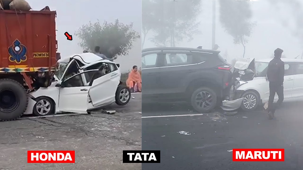 LIVE VIDEO OF 100 CARS CRASHED ON HIGHWAY DUE TO HEAVY FOG 😱 DANGEROUS ...