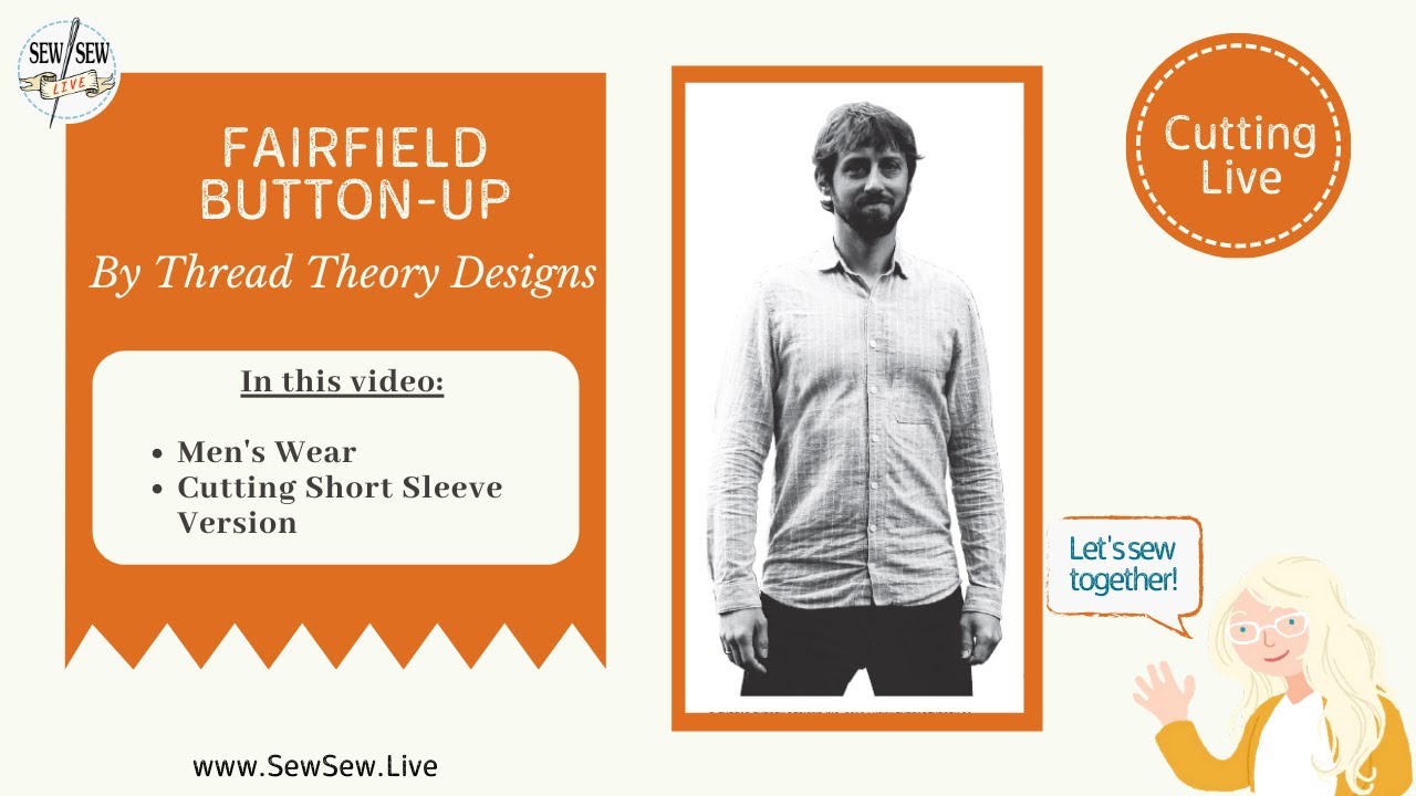 Cutting Fairfield Button-Up by Thread Theory Designs...by Sew Sew Live ...