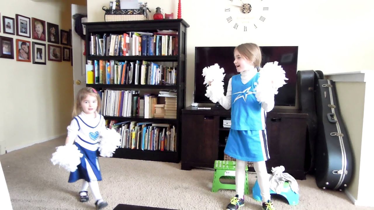Jorja and Jemma Cheerleading - YouTube