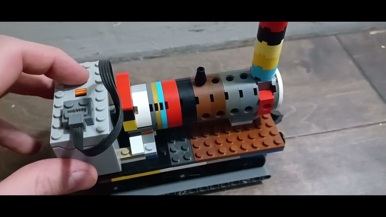 test driving custom lego steam locomotive without controller receiver ...